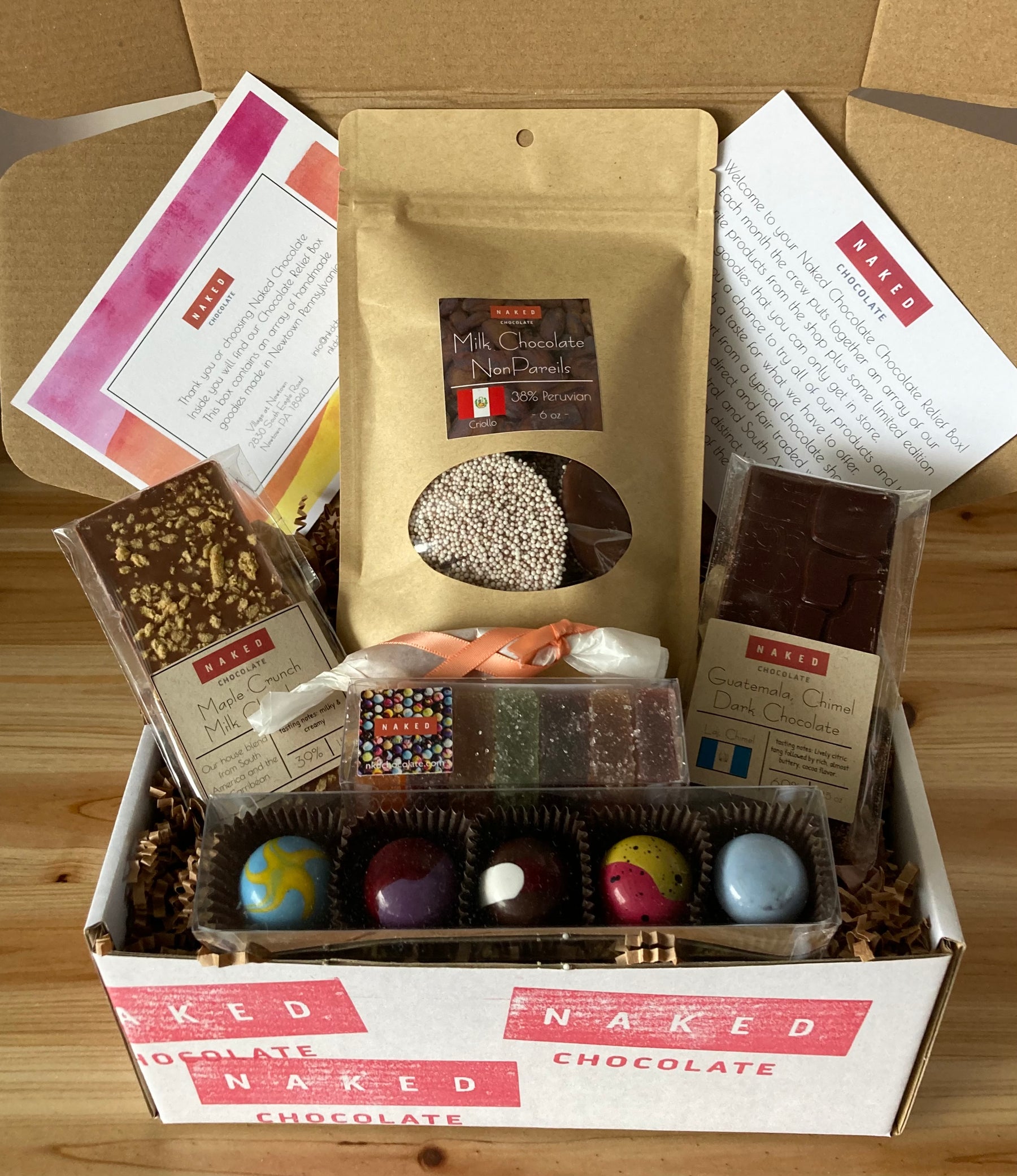 Relief Boxes – Naked Chocolate