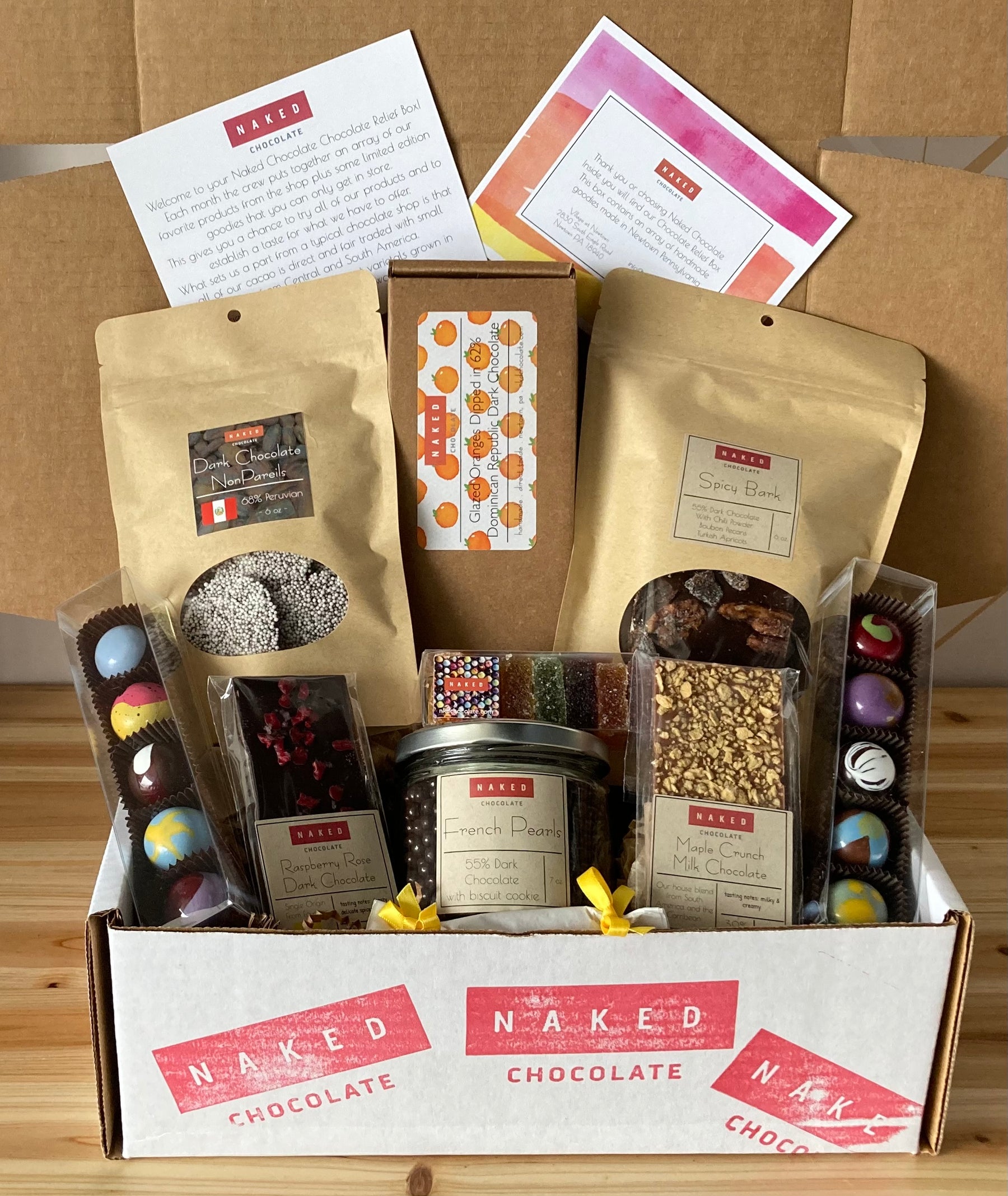 Relief Boxes – Naked Chocolate